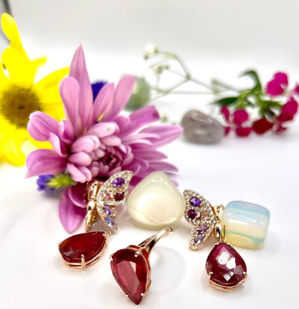 Ruby Monarch Butterfly Set - ralynnet